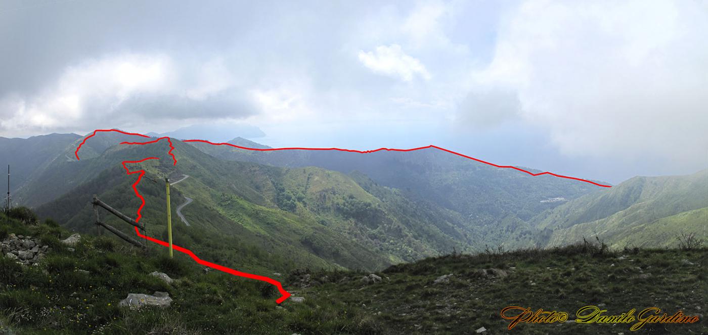 Fasce (Monte) da Genova Quinto, anello per i Monti Bastia, Croce ...